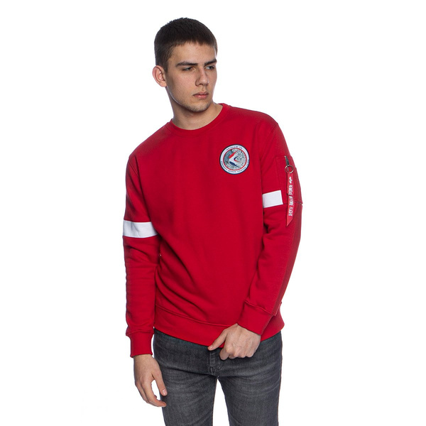 Alpha Industries Apollo 15 Sweater speed red | Bludshop.com