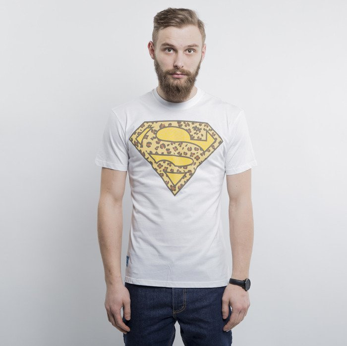 Addict t-shirt Superman Leopard white | Bludshop.com