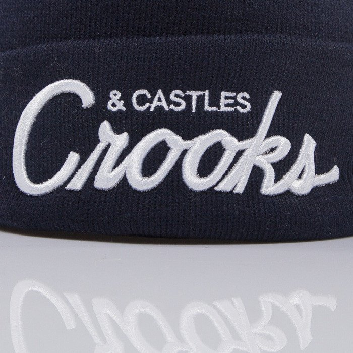 Crooks and Castle winter cap Team Crooks navy | Bludshop.com