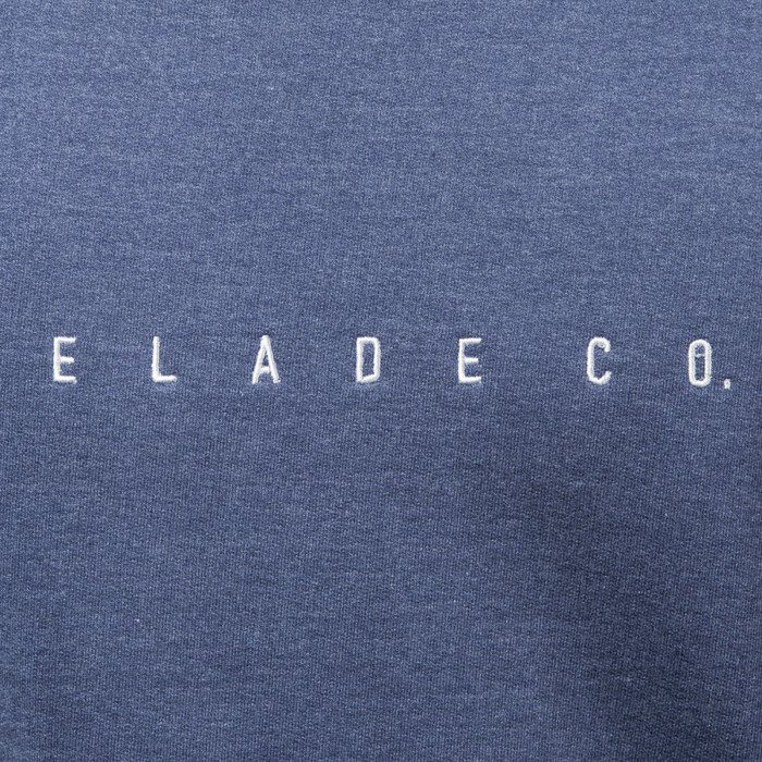 Elade Crewneck Zip Minimal Logo blue jeans | Bludshop.com