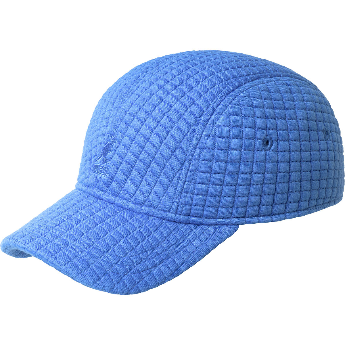 Kangol Check Quilt 4 Panel Cap starry blue | Bludshop.com