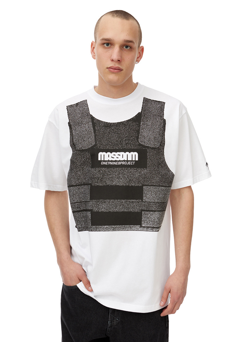 Mass Denim Bulletproof T-shirt white | Bludshop.com