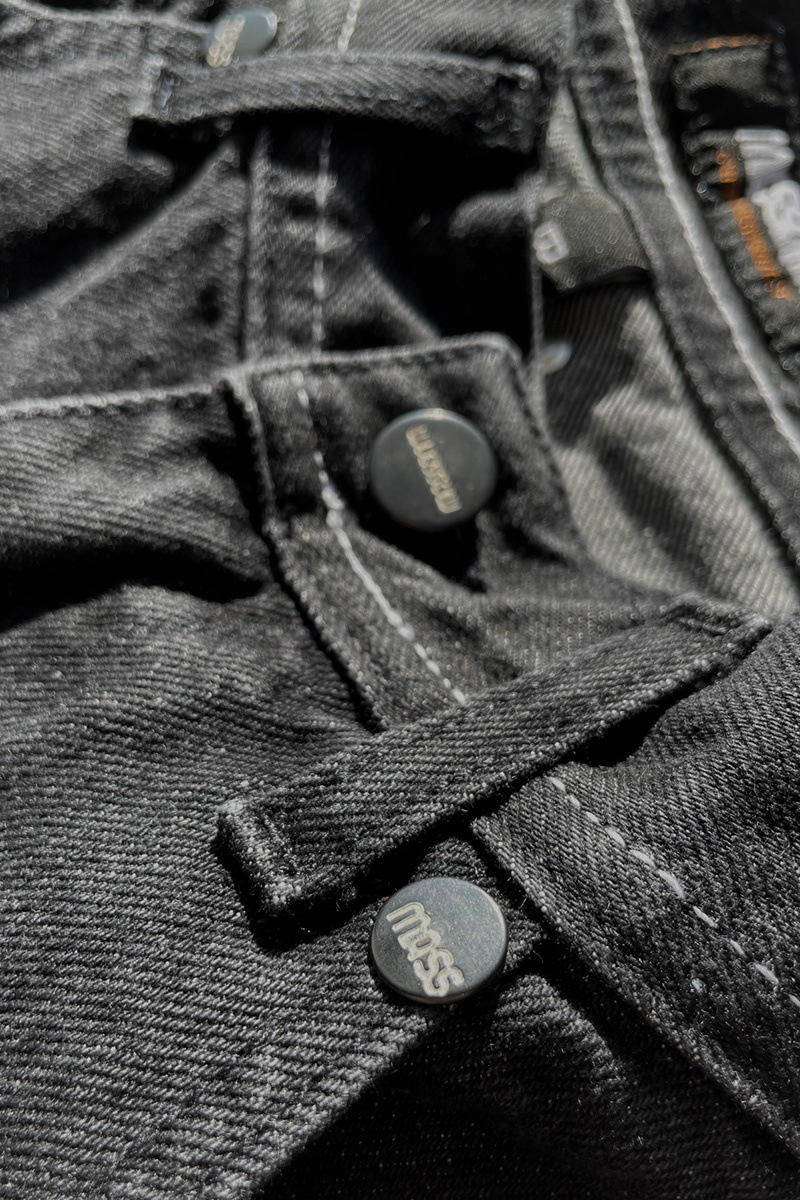 Mass Denim Jeans Slang Baggy Fit black washed | Bludshop.com