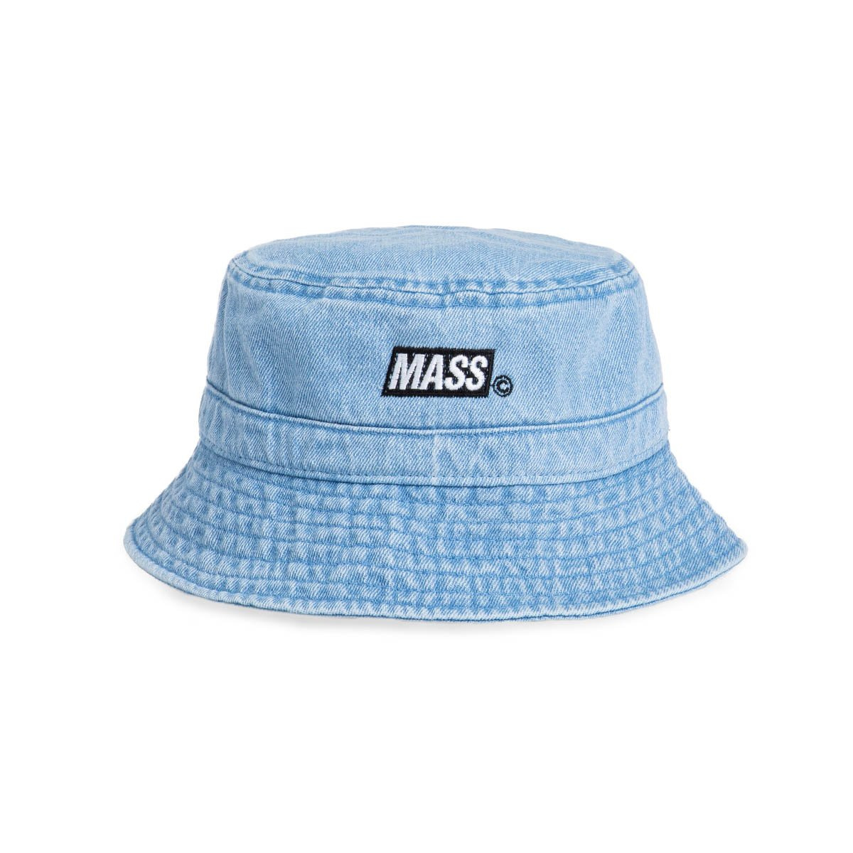 Mass Denim Mini Box Logo Bucket Hat light blue | Bludshop.com