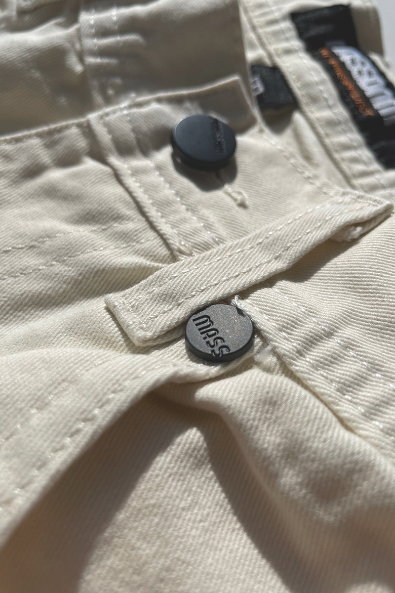 Mass Denim Pants Slang Baggy Fit off white | Bludshop.com