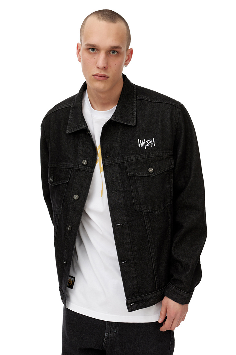 Mass Denim Signature Denim Jacket black | Bludshop.com