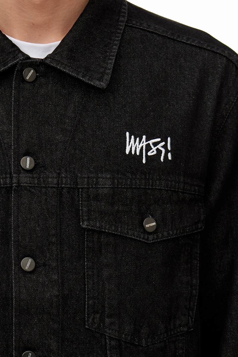 Mass Denim Signature Denim Jacket black | Bludshop.com
