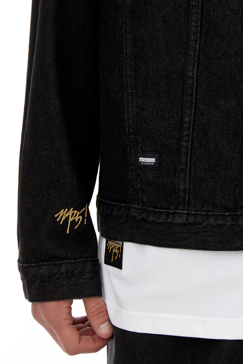 Mass Denim Signature Denim Jacket black | Bludshop.com