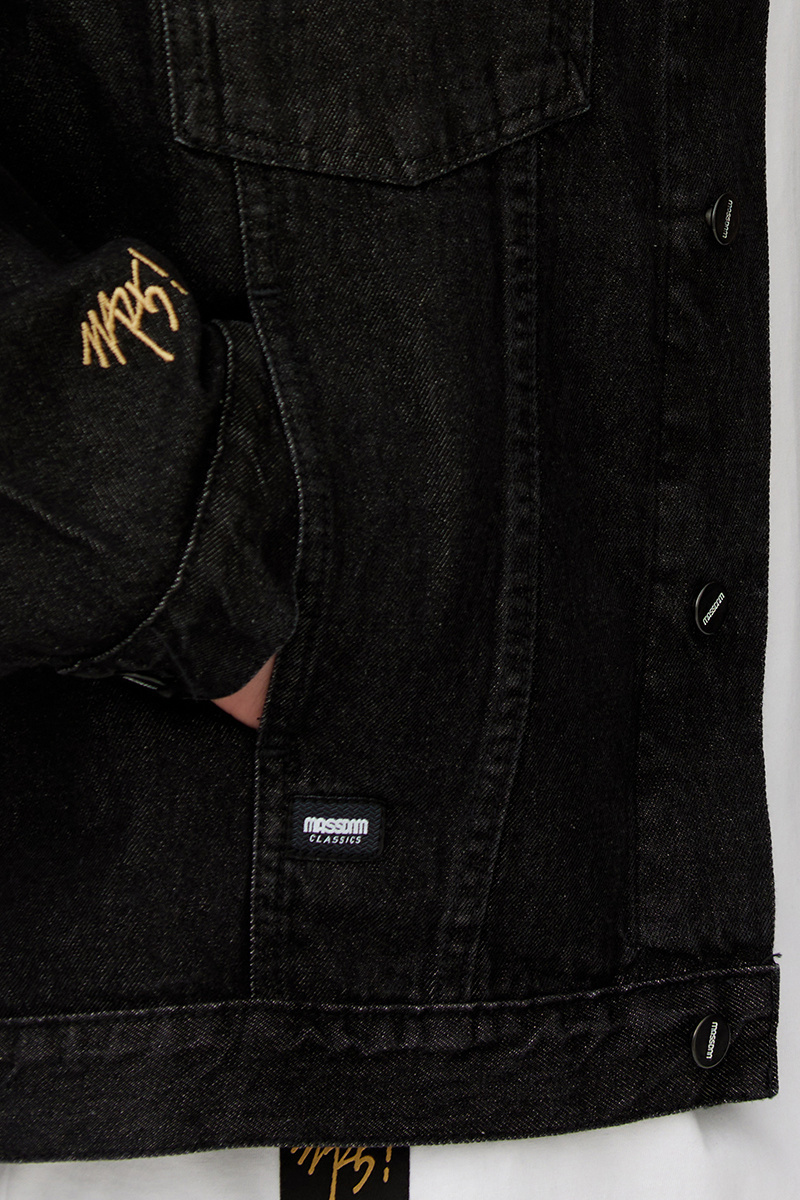 Mass Denim Signature Denim Jacket black | Bludshop.com