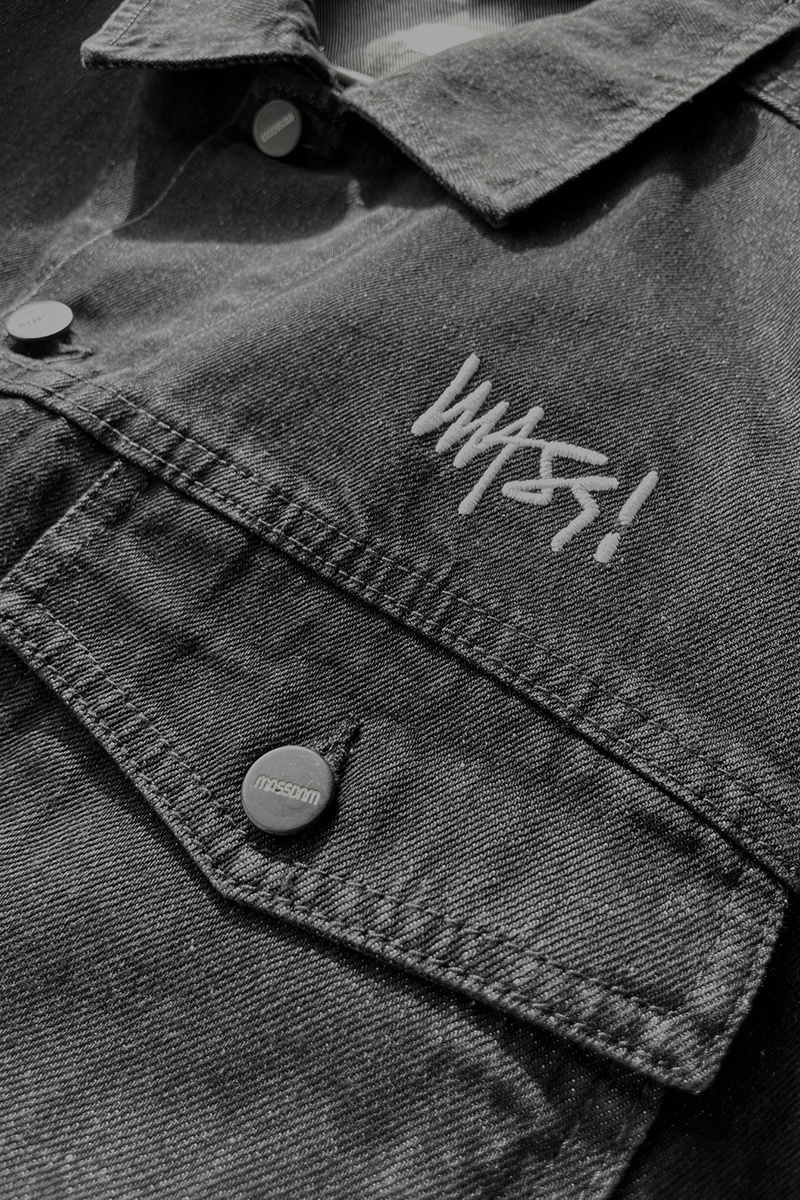 Mass Denim Signature Denim Jacket black | Bludshop.com