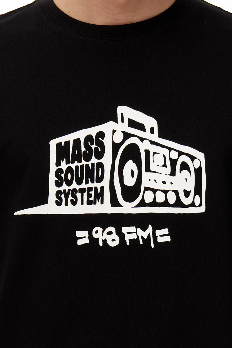 Mass Denim Soundsystem T-shirt black | Bludshop.com