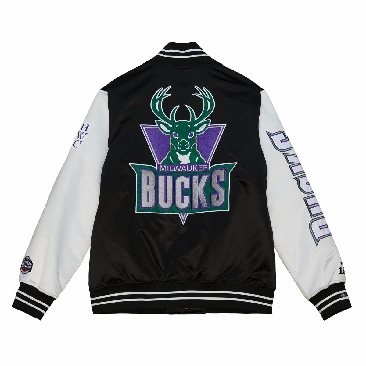 Mitchell & Ness Milwaukee Bucks Team Origins Jacket black | Bludshop.com