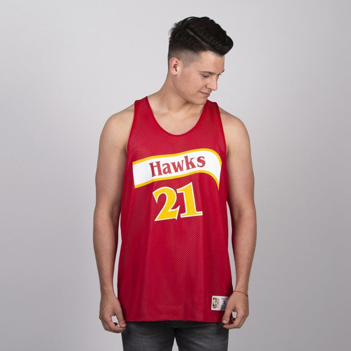 Mitchell & Ness Tank Top Atlanta Hawks #21 Dominique Wilkins red ...