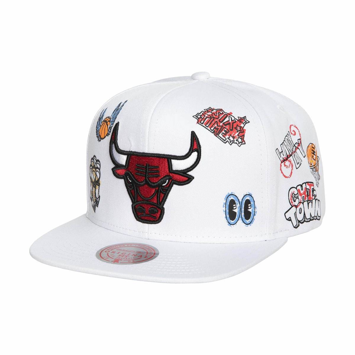 Mitchell & Ness snapback Chicago Bulls Hand Drawn Snapback white ...