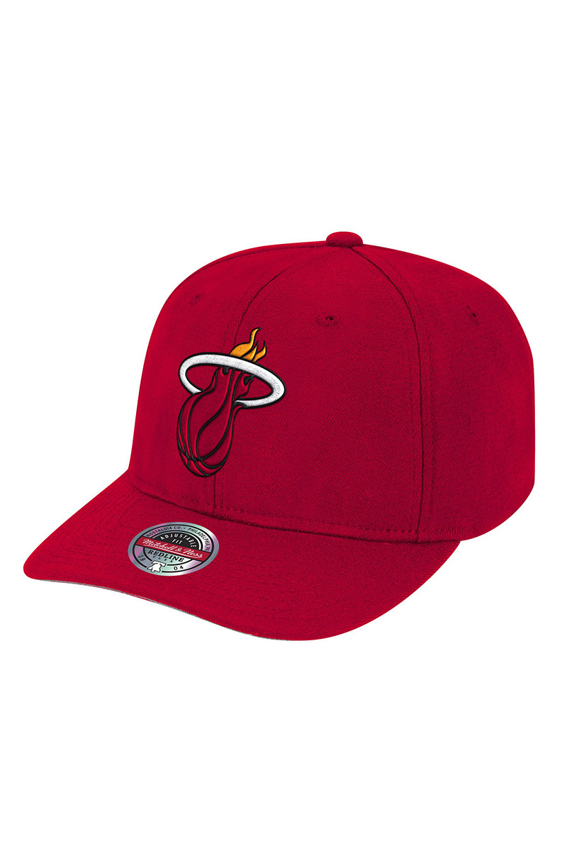 Mitchell & Ness snapback Miami Heat maroon Team Ground Redline Snapback ...