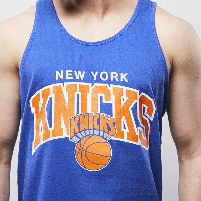 Mitchell & Ness tank top Team Arch Tank New York Knicks blue | Bludshop.com