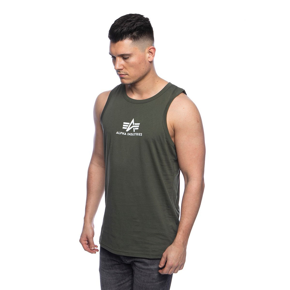 Tank Top Alpha Industries Basic Tank dark olive | Bludshop.com
