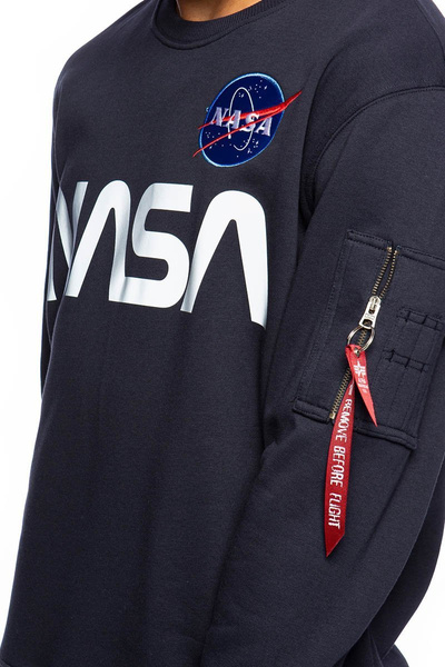 Alpha Industries Sweatshirt NASA Reflective Sweater rep. blue ...