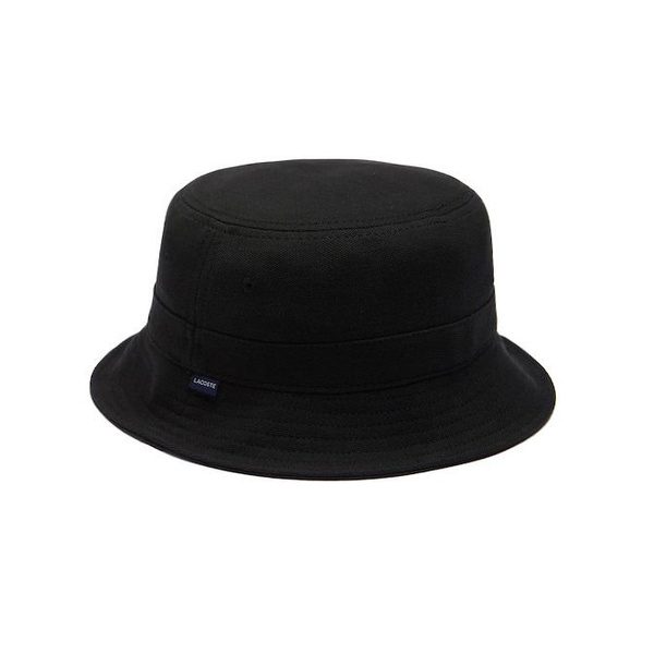 Lacoste Cotton Bucket Hat black | Bludshop.com