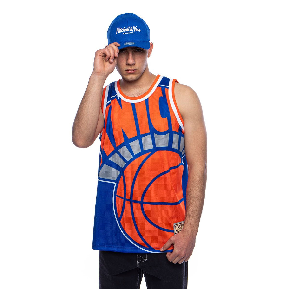 Mitchell & Ness tank top New York Knicks royal Big Face Jersey ...