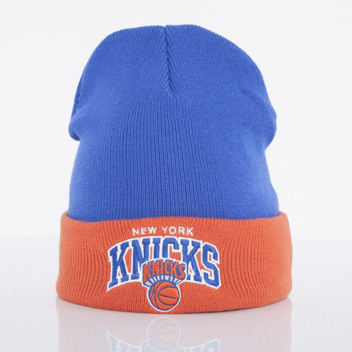 Mitchell & Ness beanie New York Knicks blue Arched Cuff Knit EU349 ...