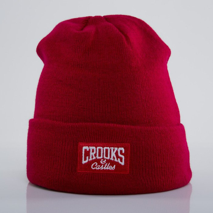 Crooks & Castles winter cap Core Logo true red | Bludshop.com