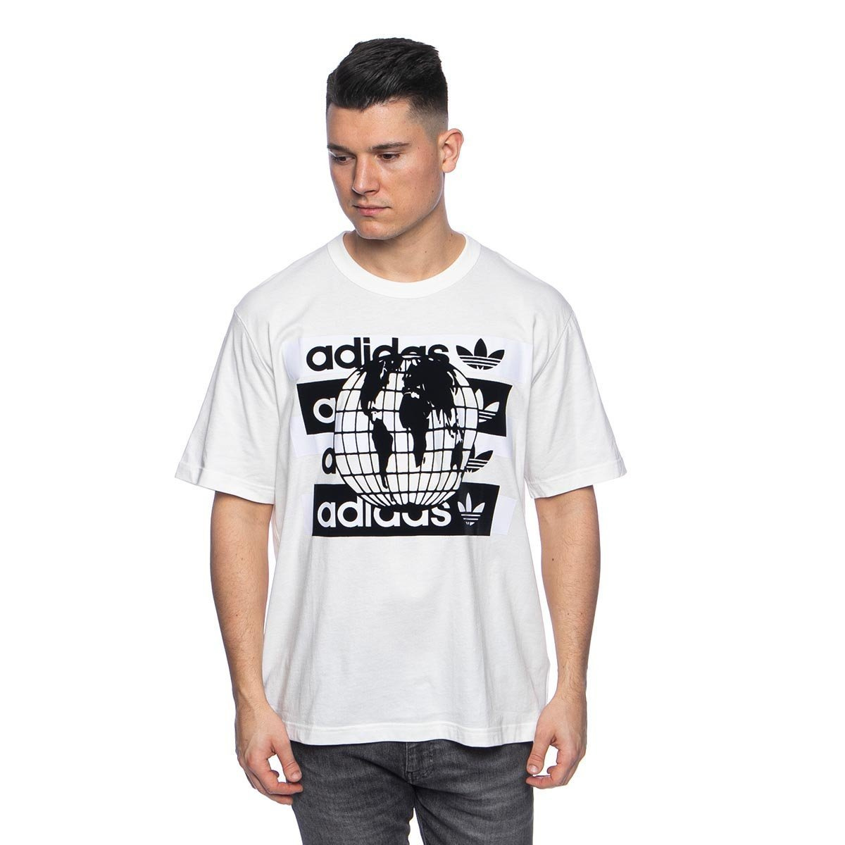 T-shirt Adidas Originals Message LG Tee core white | Bludshop.com