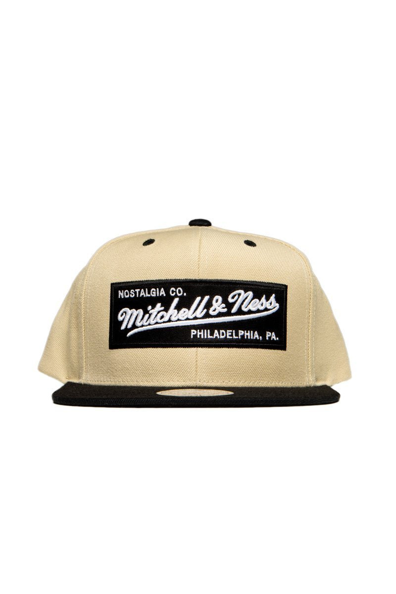 Mitchell & Ness cap snapback Own Brand khaki/black Box Logo Snapback ...