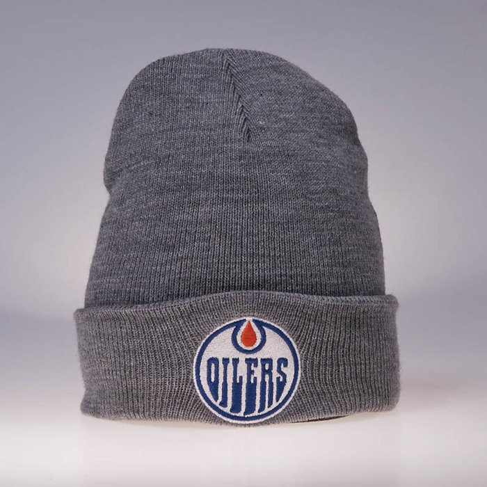 Mitchell & Ness winter beanie Edmonton Oilers grey heather Team Logo ...