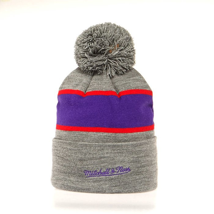 Mitchell & Ness Toronto Raptors Beanie grey/blue Team Tone Knit ...