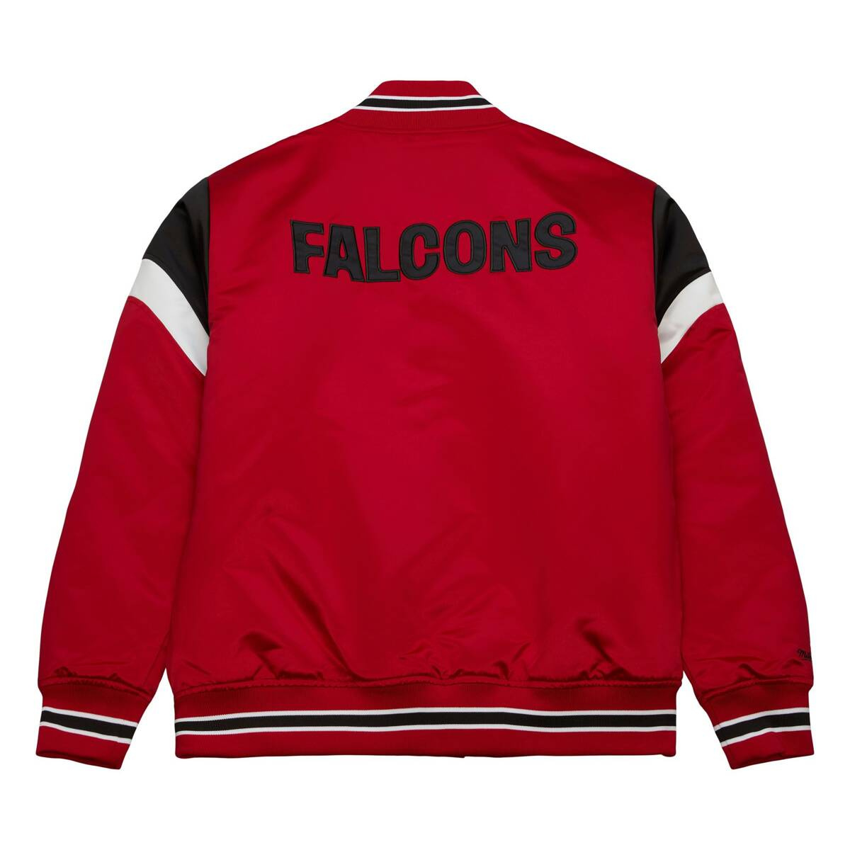 Mitchell & Ness Atlanta Falcons Heavyweight Satin Jacket scarlet ...