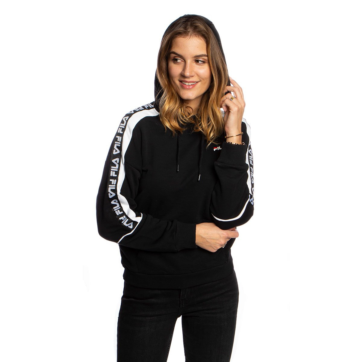 Bluza damska Fila Tavora Hoody czarna (688819) Bludshop.com - sklep online