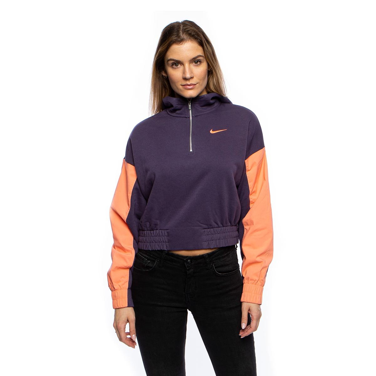 Bluza damska Nike NSW Icon Clash Hoodie QZ Mix fioletowa Bludshop.com ...