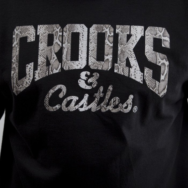 Crooks & Castles koszulka Core Logo Snake black Bludshop.com - sklep online